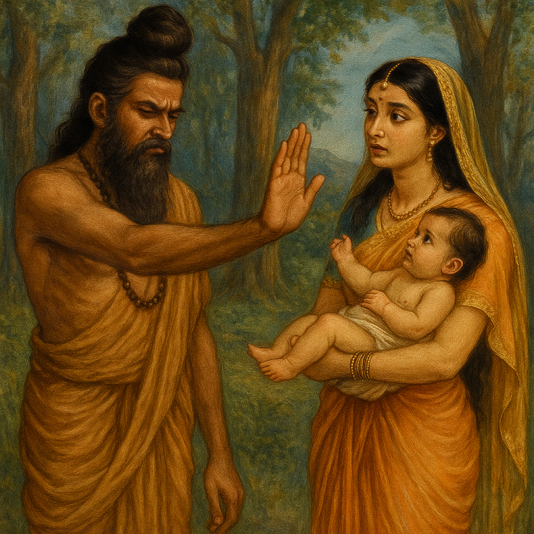 Viśvāmitra and the Test of Menakā – by Madhu Chanda das - Madhu Chanda das