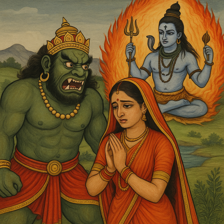 Vrinda Devī and the Demon Jālandhara - Madhu Chanda das